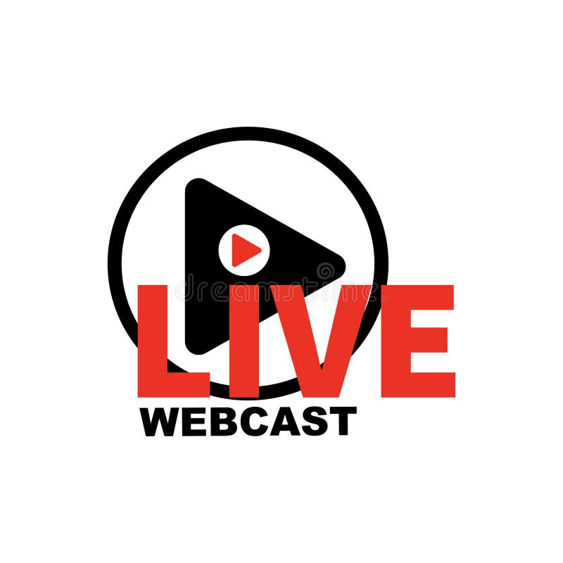Live Webcast Button, Icon. Vector Stock Illustration Stock Vector ...