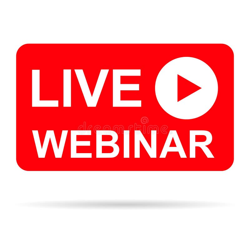 Live Webinar Icon, Online Play Training Seminar , Internet Streamimg ...