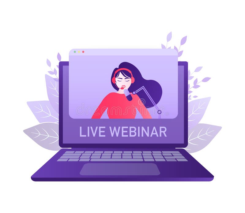 Live Webinar People, Great Design for Any Purposes. Web Design Stock ...