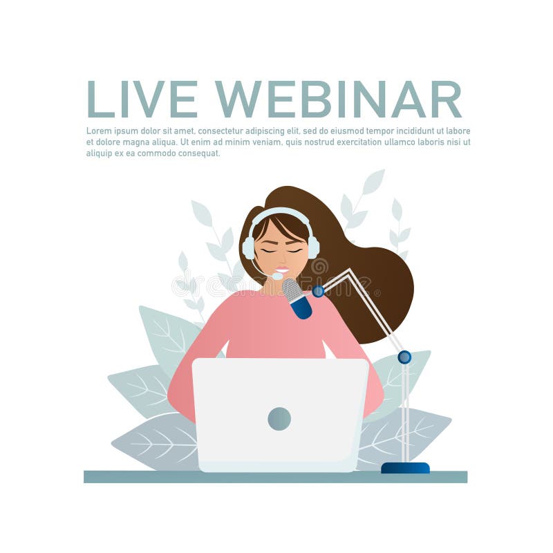 Live Webinar People, Great Design for Any Purposes. Web Design Stock ...