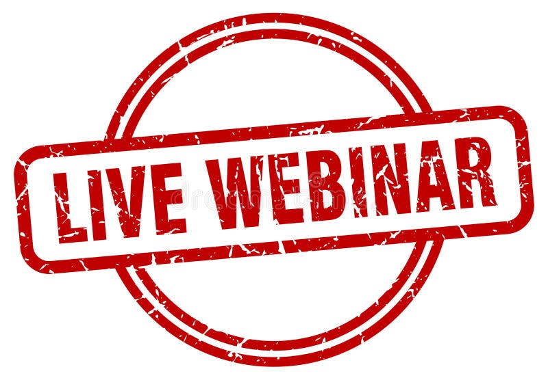 Webinar stamp stock vector. Illustration of online, textured - 153273996