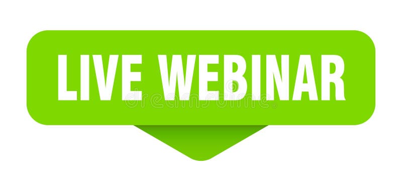 Live Webinar Sticker. Live Webinar Sign on Transparent Background Stock ...