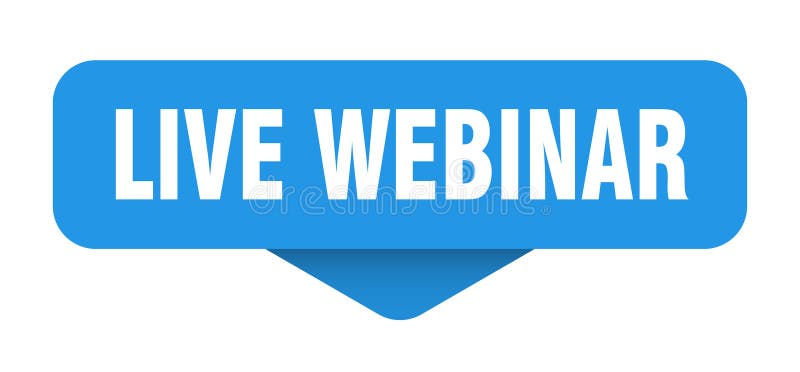 Live Webinar Sticker. Live Webinar Sign on Transparent Background Stock ...