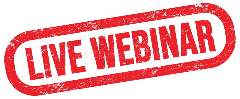 LIVE WEBINAR, Text Written on Red Stamp Sign Stock Illustration ... LIVE WEBINAR, Text Written on Red Stamp Sign Stock Illustration ...