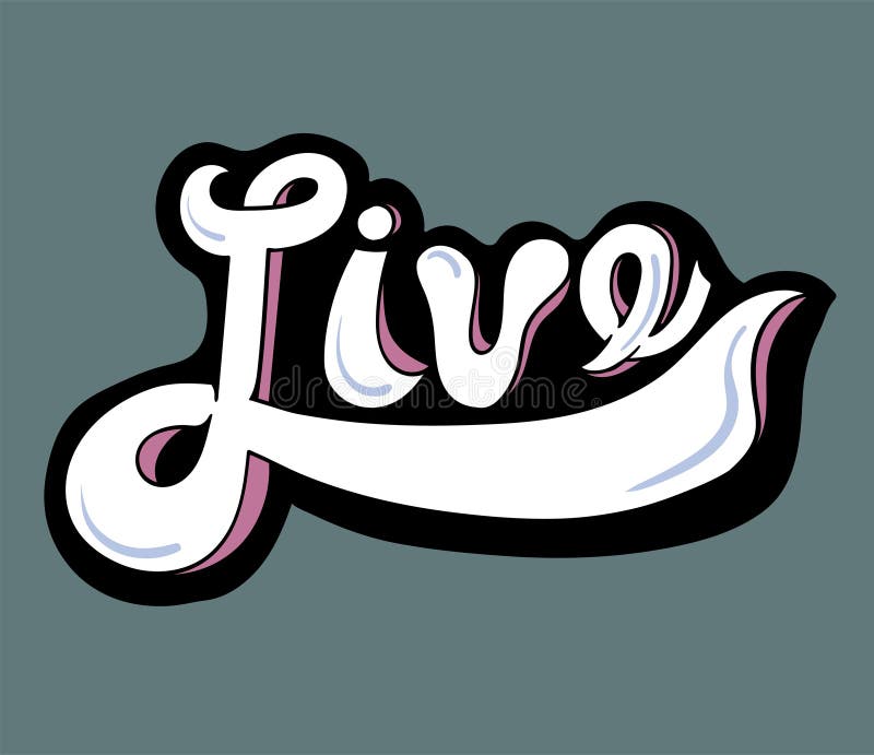 Live word concept stock vector. Illustration of social - 194492606