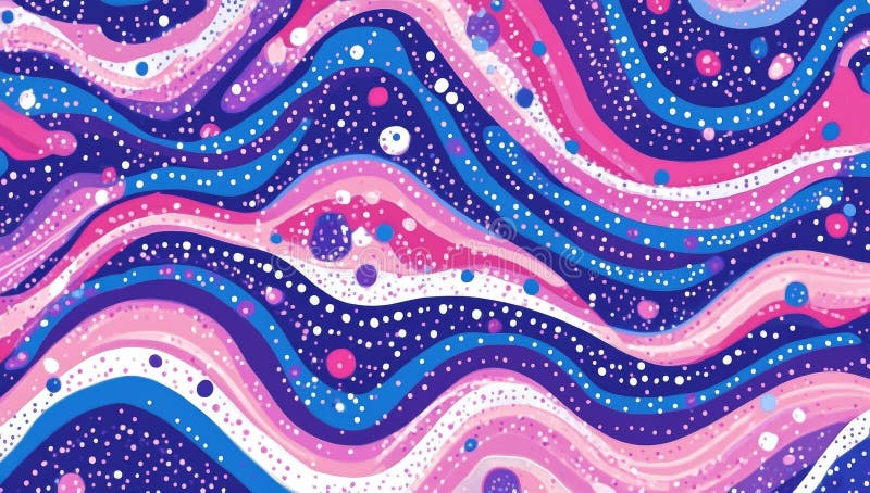 Lively Abstract Artwork Featuring Dynamic Gradient Lines, Contemporary ...