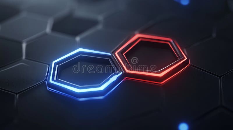 A Lively, Abstract Depiction of Linked Nodes, Illustrating an Atomic ...