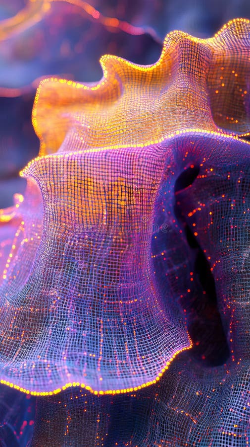 A Lively Abstract Design Featuring Waves of Colorful Dots that Form a ...