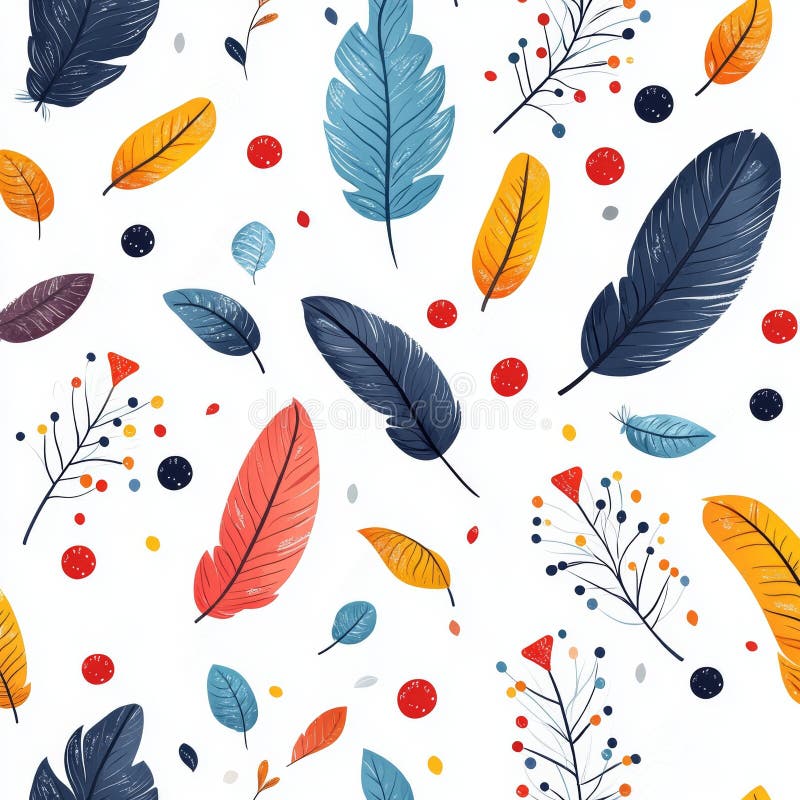 A Lively Atmosphere is Created by a Vibrant Seamless Pattern that ...