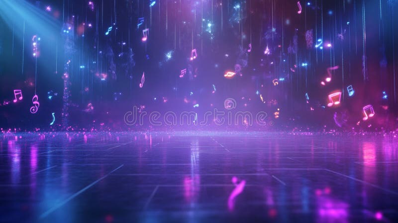 A Lively Background Featuring Many Lights and Blurred Elements. Stock ...