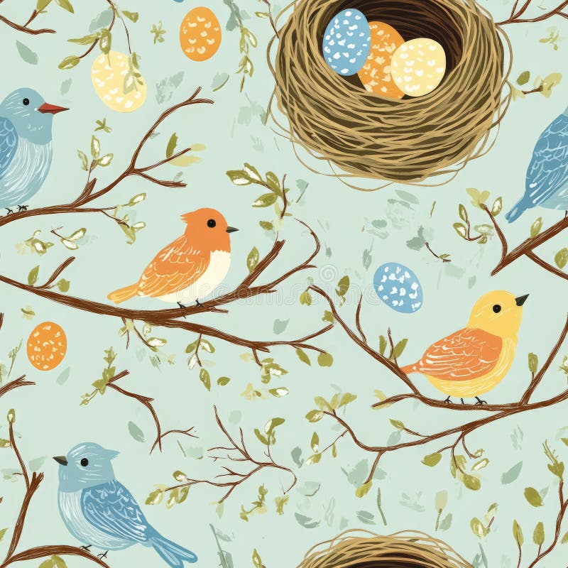 Lively Bird Nest Pattern Stock Photos - Free & Royalty-Free Stock ...
