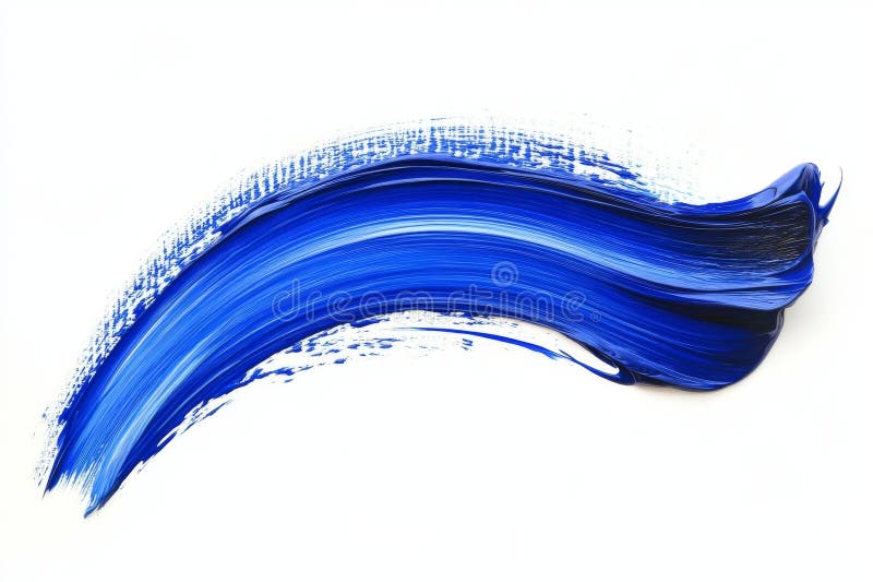 Lively Blue Paint Splash Creates Dynamic Burst Color White Background ...