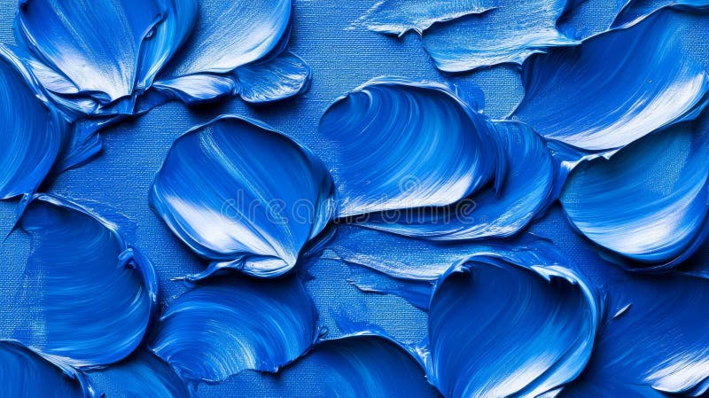 Lively Blue Portrait Background Featuring an Abstract Painted Texture ...