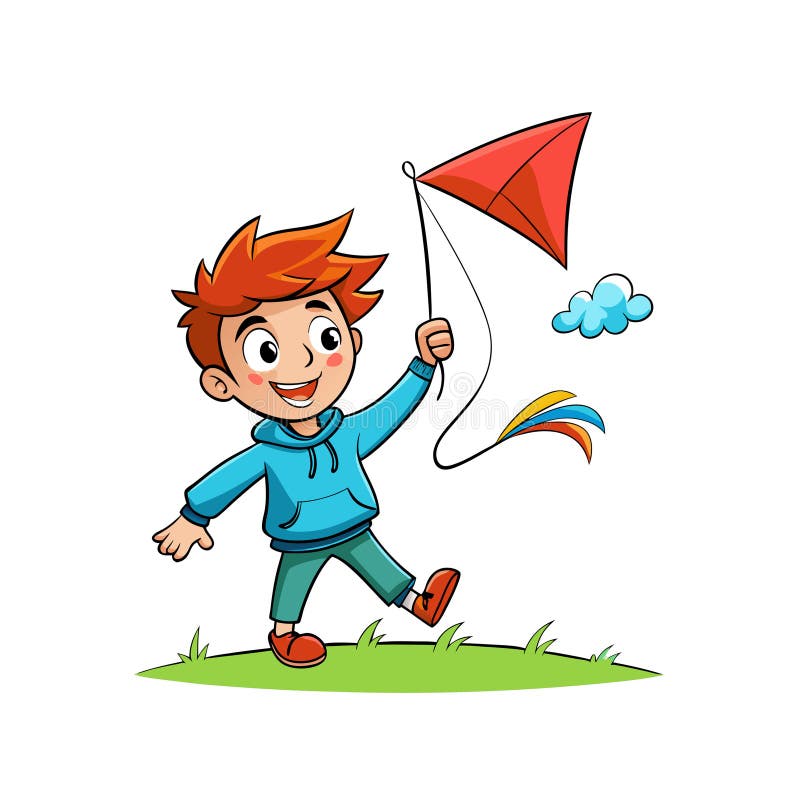 Lively Boy Engaging in Sports Stock Vector - Illustration of character ...