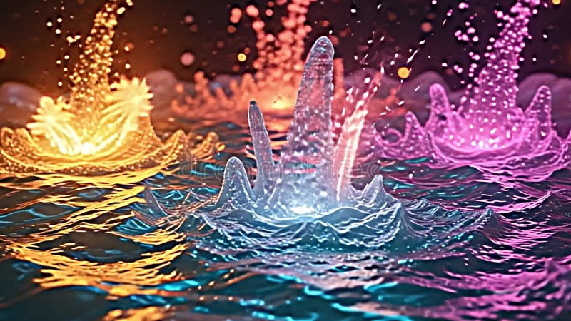 Lively Burn Falls from Burst Elements, Spring Ampere Generative AI ...