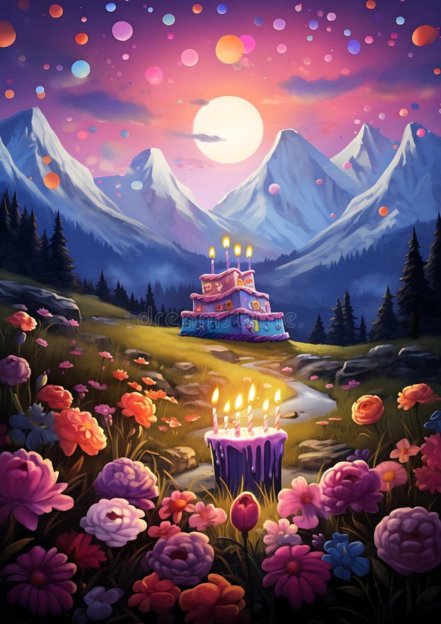 Lively Card Designs for Celebrations Stock Illustration - Illustration ...