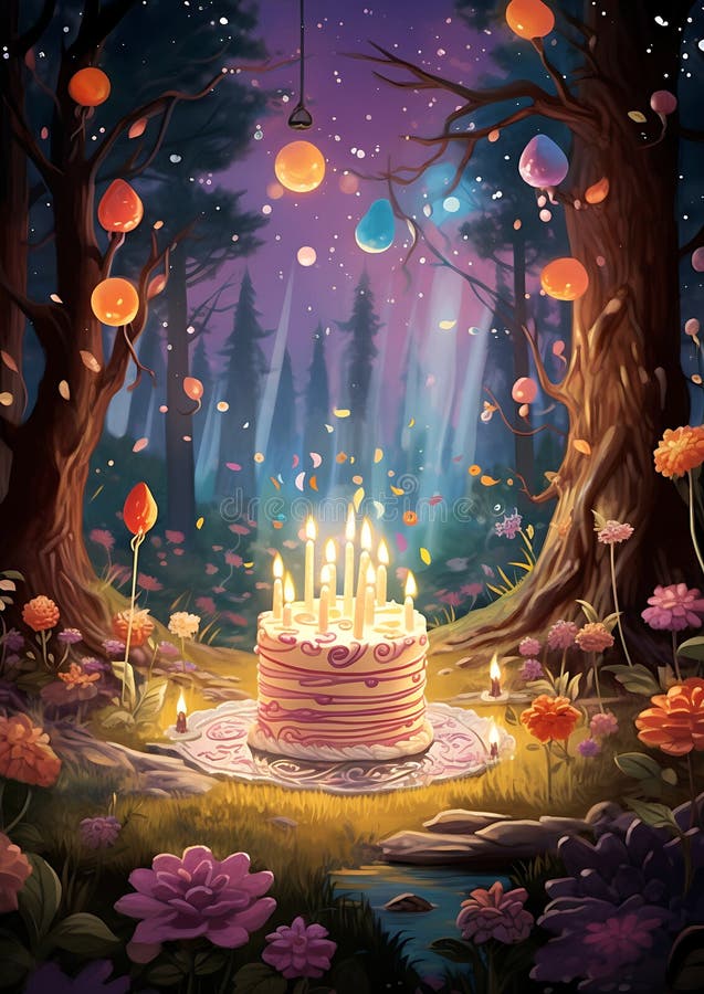 Lively Card Designs for Celebrations Stock Illustration - Illustration ...