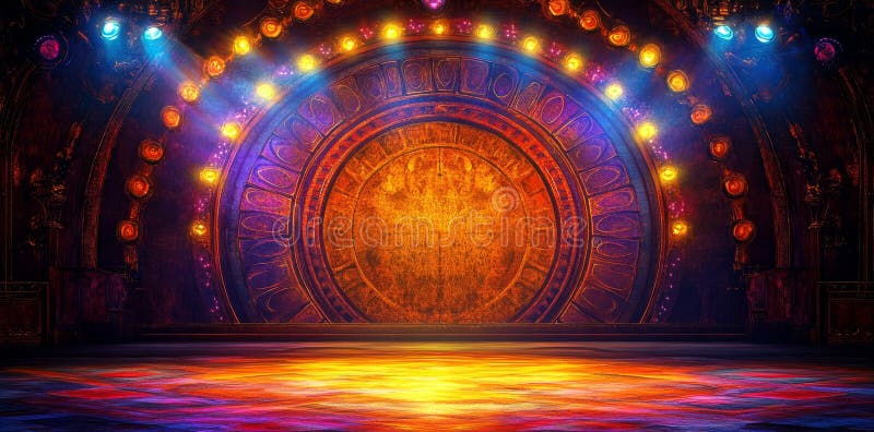 A Lively Circus Tent Adorned with Vibrant Decorations, Creating a ...