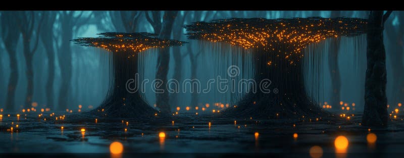 A Lively Close-up of Interwoven Cells, with Luminous Details ...