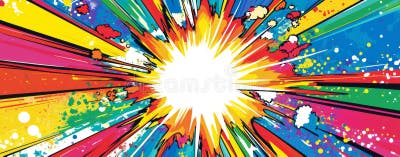 A Lively Comic Book Page Showcasing a Multicolored Action Sequence with ...