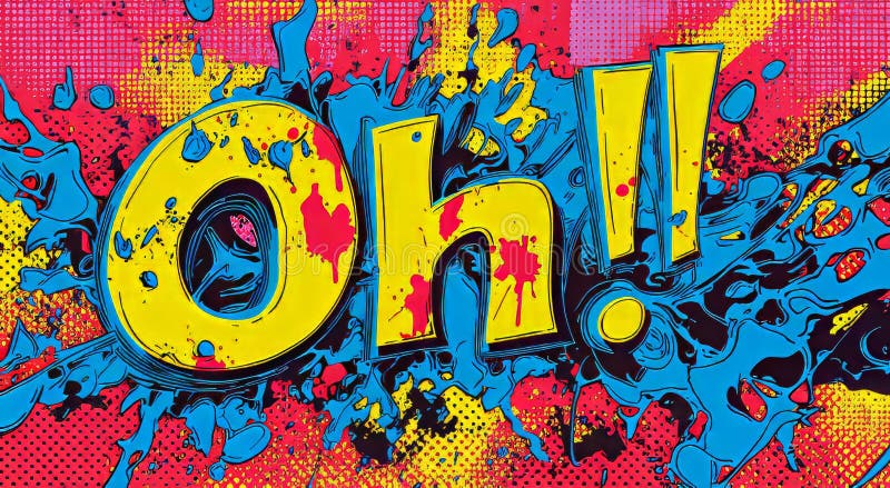 Lively Comic Book-style Word Explosion Background. Stock Photo - Image ...