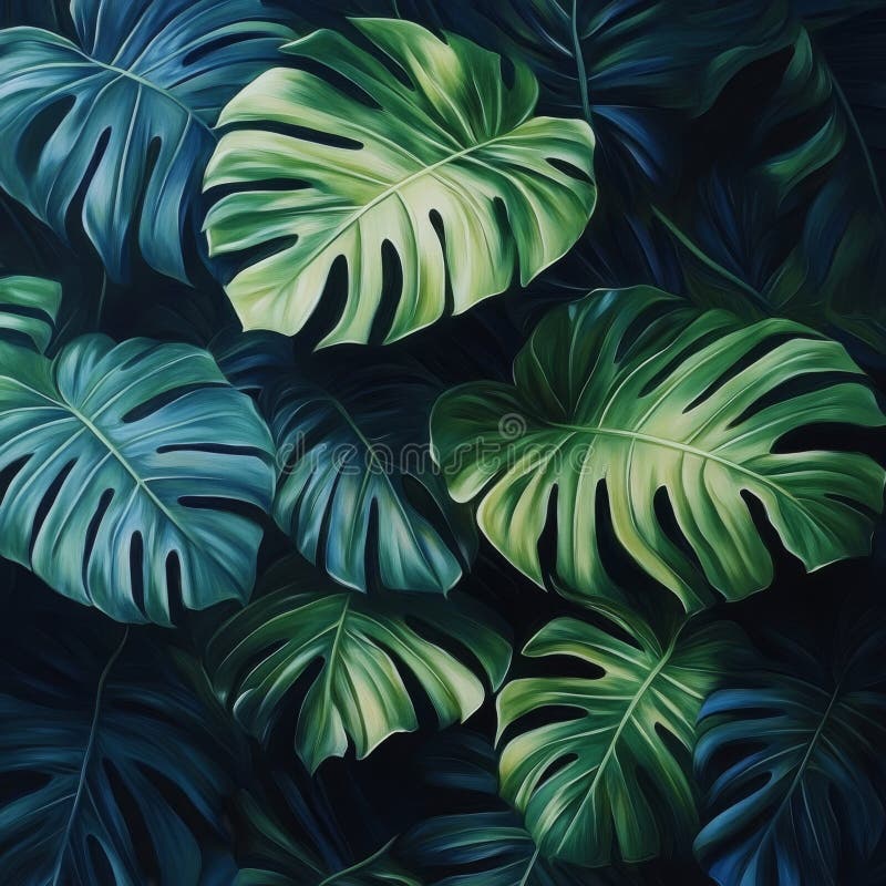 A Lively, Continuous Tropical Floral Pattern Perfect for Creating ...