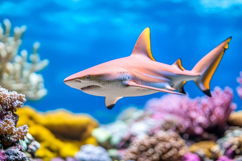 A Lively Coral Reef, Rich with Marine Life, Under the Water& X27;s ...