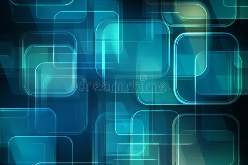 A Lively and Dynamic Abstract Background with Glowing Geometric Shapes ...