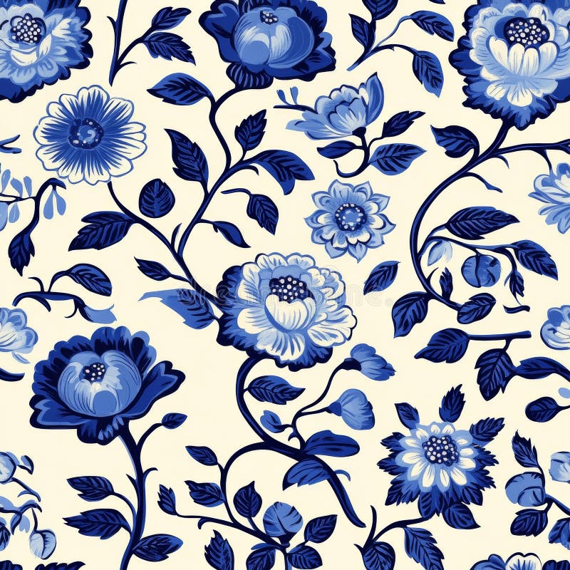 A Lively and Exotic Floral Pattern Wallpaper Texture To Enhance ...