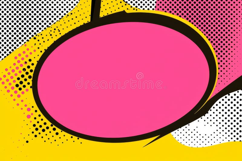 A Lively Graphic Design with a Central Oval Encircled by an Array of ...
