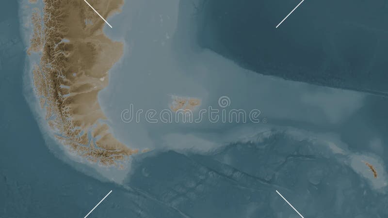 Lively Island in the South Atlantic Ocean. Sepia Map. Slide Stock ...