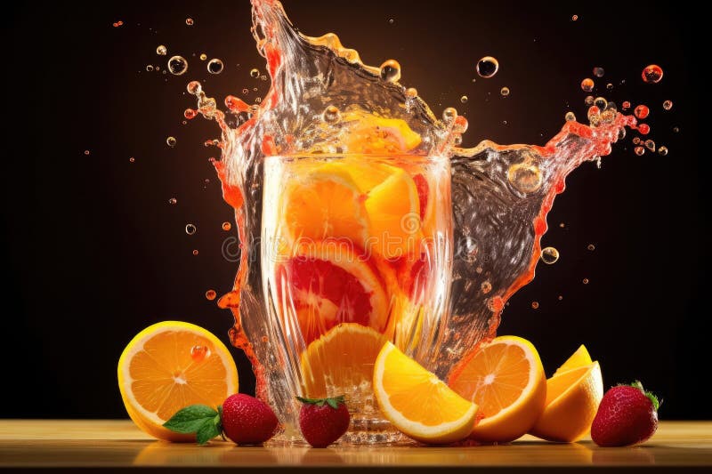 Lively Juice Filling: Freshly Squeezed Refreshment with Vibrant ...