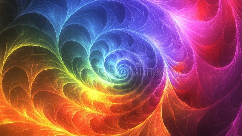 A Lively Mix of Swirling Circles and Lines in Various Colors Meld ...