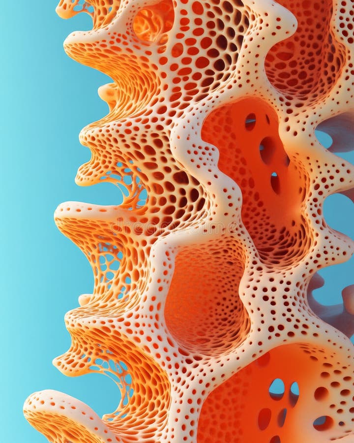 Lively Orange Curves on a Blue Canvas, Enhanced by a Smooth Gradient ...