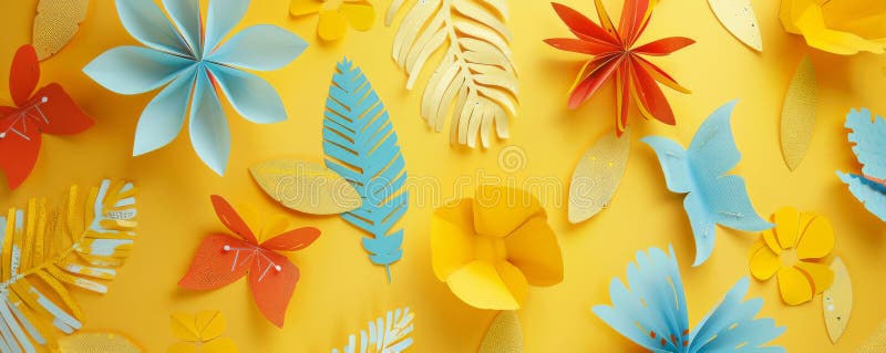 Lively Patterned Yellow Paper Backdrop Showcasing Cheerful Designs ...