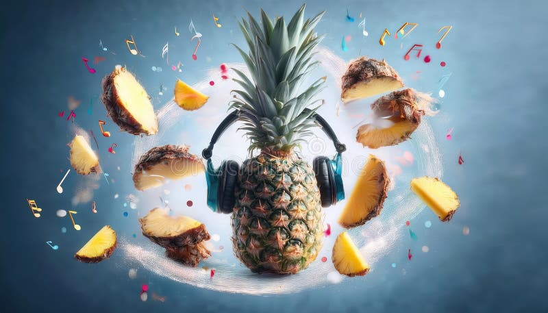 Firefly Dancing Pineapple Plays Music while Surrounded by Melting ...