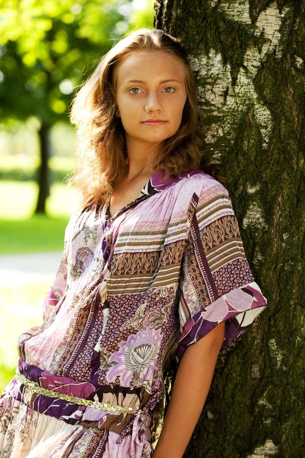 Beautiful Model in the Park Stock Photo - Image of hands, people: 107773358