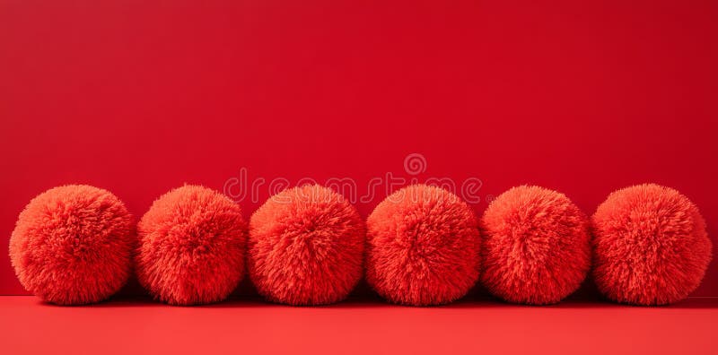 Lively Red Pom Poms for Crafts, Decorations, and Cheerleading in ...