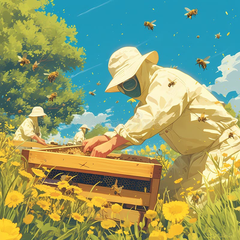 Beekeepers Drinking Beer Stock Illustrations – 1 Beekeepers Drinking ...