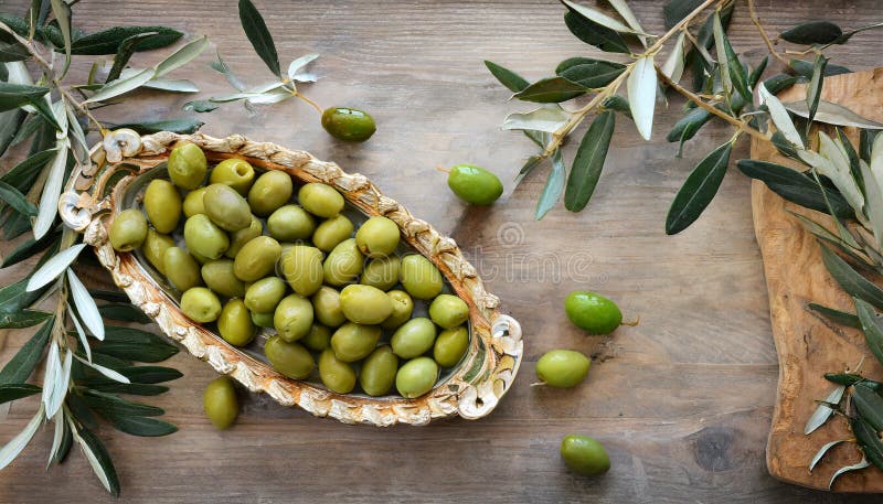 Lively Tableaus- Green Olives in a Stunning Olive Frame Stock ...