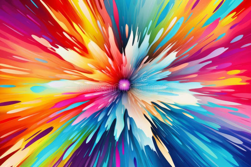 Lively Wallpaper with Energetic Colors Stock Illustration ...