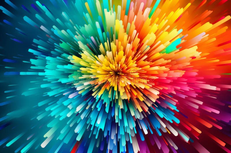 Lively Wallpaper with Energetic Colors Stock Illustration ...