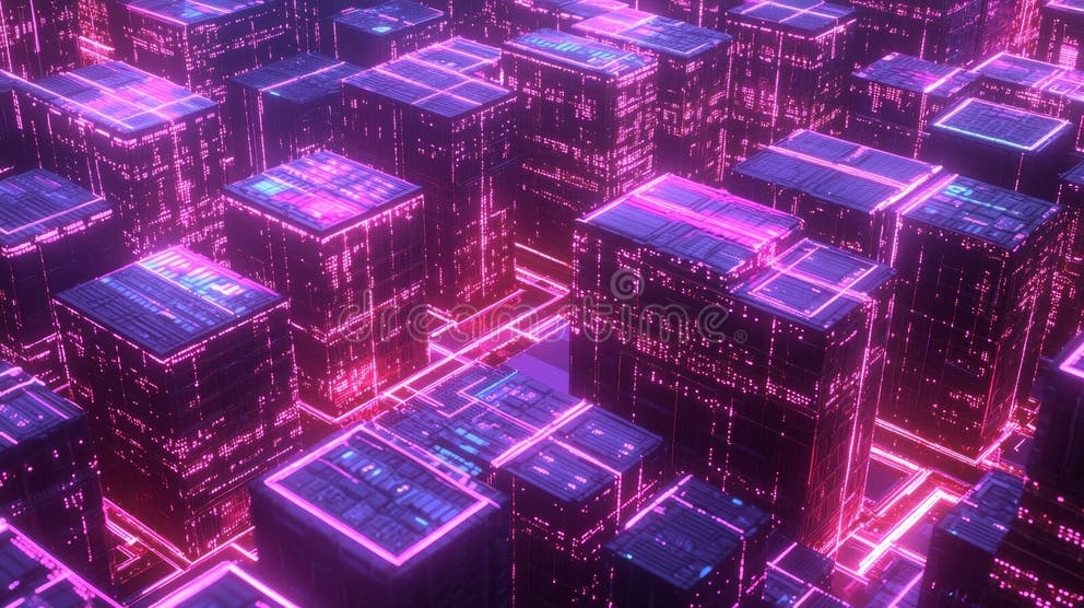 Lively Worldwide Logistics Network Visualization at a Port Stock Image ...