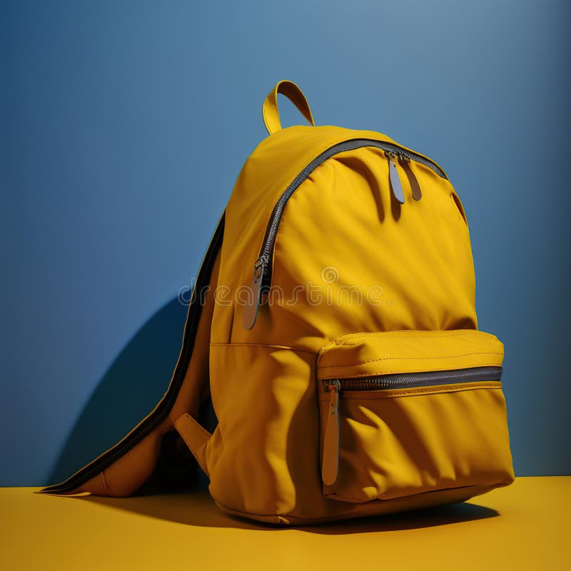 The Lively Yellow Backpack for Learning, Generative Ai Stock ...