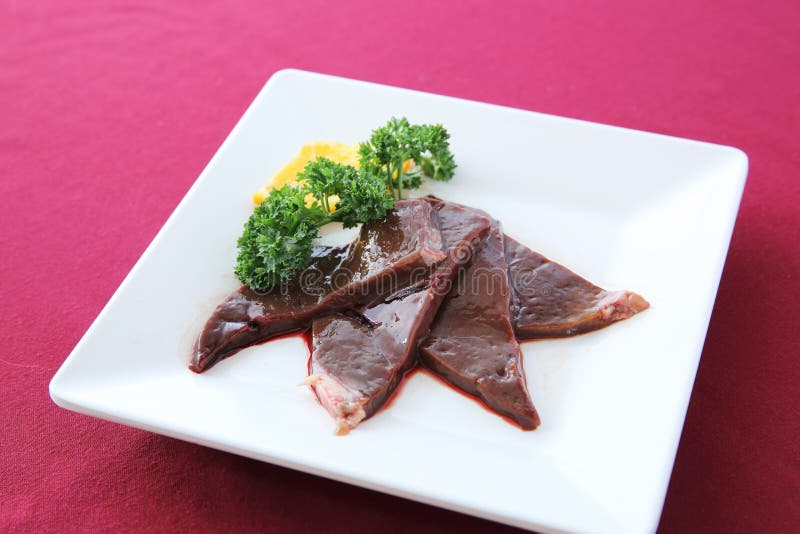 Liver beef set stock image. Image of offal, delicious - 136963209