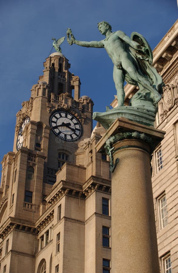 The Liver Building stock image. Image of offices, white - 4794005
