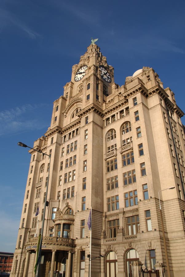 The Liver Building stock photo. Image of liverpool, white - 4794254