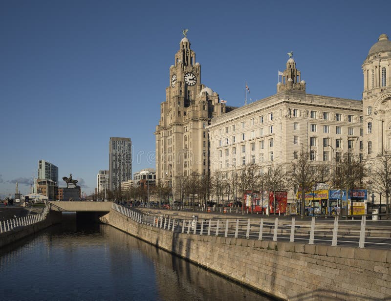 The Liver Building on the Waterfront Liverpool Editorial Image - Image ...