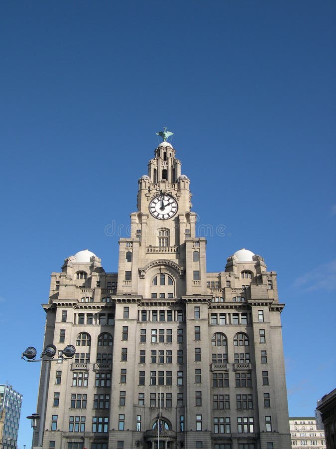 Liver Buildings stock image. Image of head, merseyside - 5179605