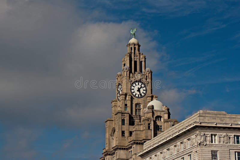 Liver Buildings side view stock image. Image of famous - 23669223